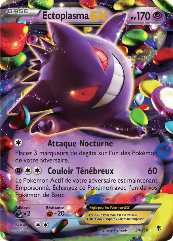 Ectoplasma EX 34/119 - Vigueur Spectrale - Pokemon FR 2014 | Fuji Store
